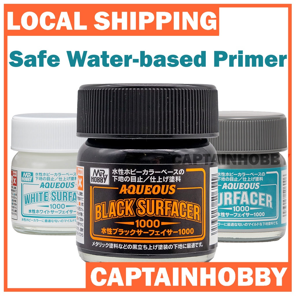 Mr. Hobby AQUEOUS SURFACER Water-based Primer Spray Can for Hobby Mode ...