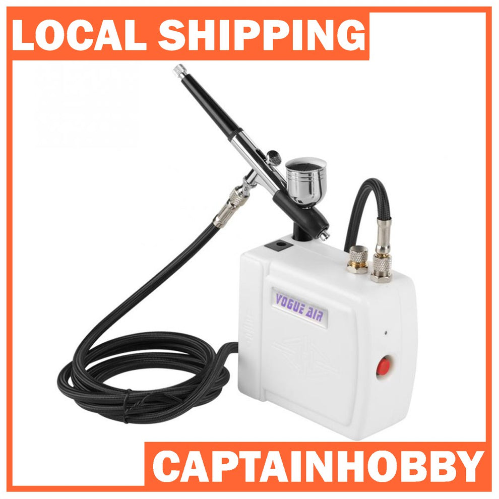 Vogue Air Hobby Mini Airbrushing Compressor Set with Airbrush for Pain ...